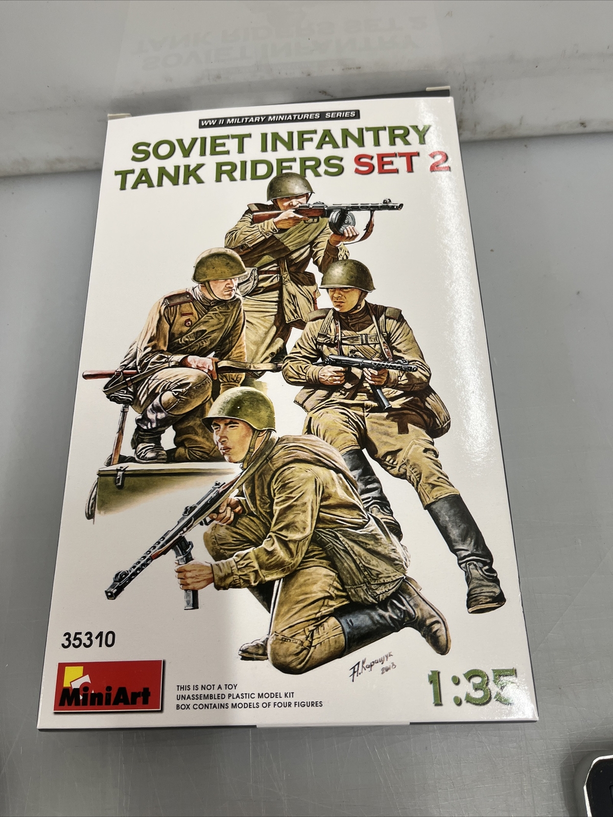 MiniArt 35310 Soviet Army Infantry Soldiers Tank Riders Set 2 Plastic ...