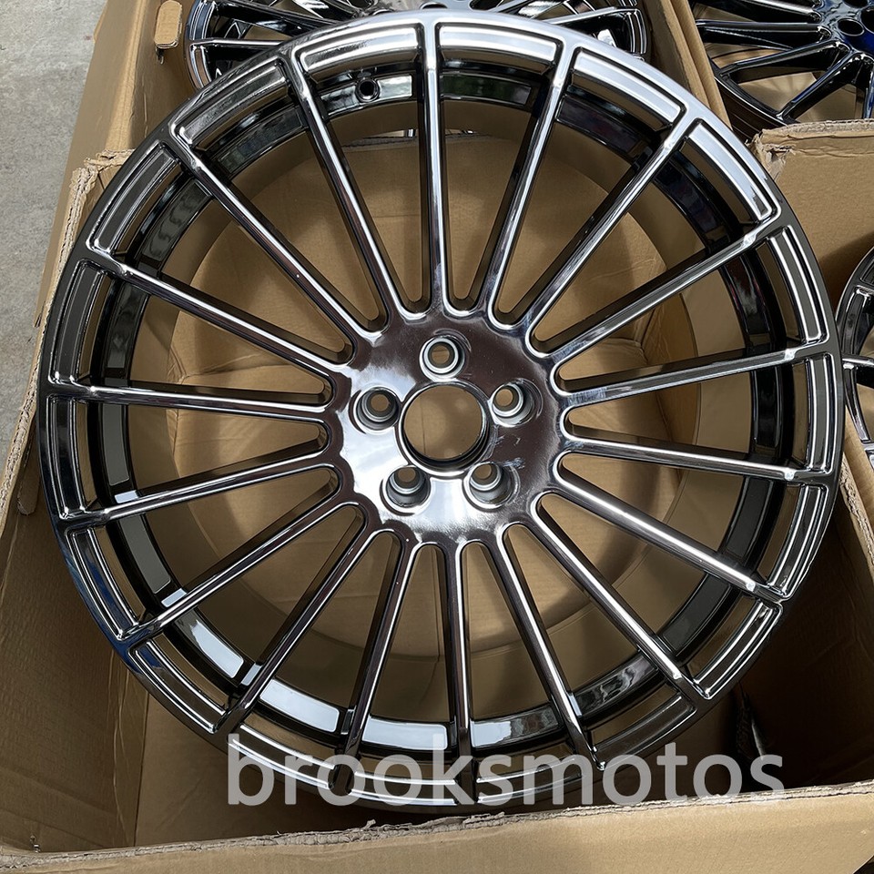 22" HM STYLE CHROME WHEELS RIMS FITS FOR MERCEDES BENZ W221 S CALSS ...