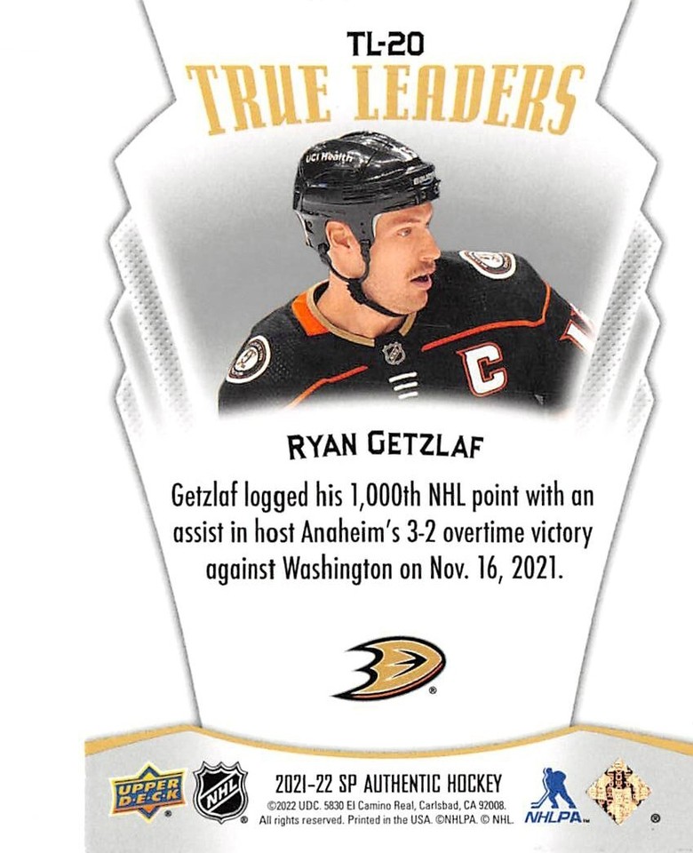 2021-22 SP Authentic True Leaders #TL19 Blake Wheeler | eBay