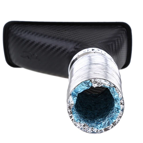 Car Front Bumper Turbo Cold Air Intake Filter Funnel Pipe Kit Carbon ...