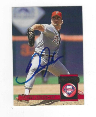 Signed DANNY JACKSON Philadelphia Phillies 1994 Donruss Card #131 w/COA ...