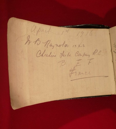 HIGHLY COLLECTIBLE WW1 SOLDIERS NOTE BOOK DIARY APRIL 1916-AUGUST 1917 ...