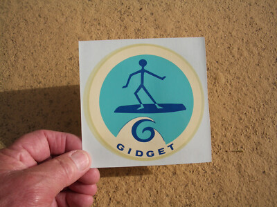 Vintage gidget surfboards waterslide surfboard surfing decal woody 60 ...