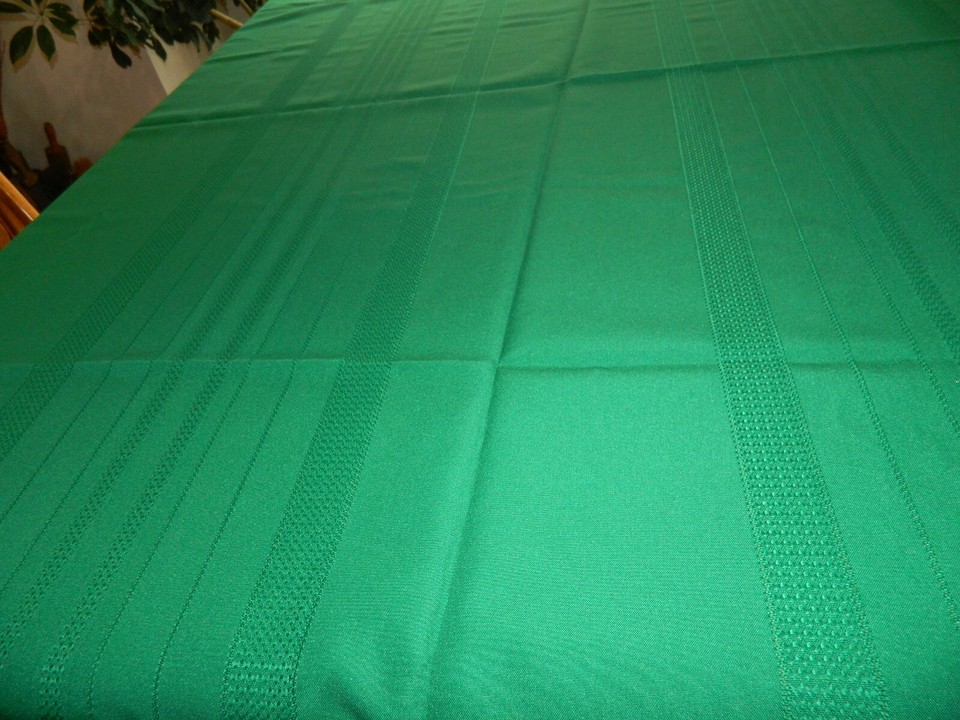 L-23 ROUND KELLY GREEN ON GREEN STRIPE TABLECLOTH 60 INCH DIAMETER | eBay