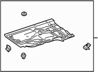 58165-50033 Toyota Cover, front floor, rh 5816550033, New Genuine OEM ...