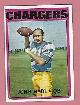 1972 TOPPS JOHN HADL FOOTBALL CARD #15 | eBay