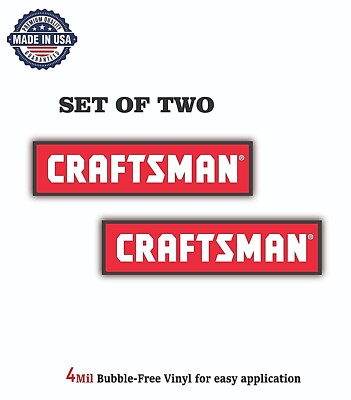 CRAFTSMAN TOOLS VINYL DECAL STICKER CAR BUMPER 4MIL BUBBLE FREE US MADE ...