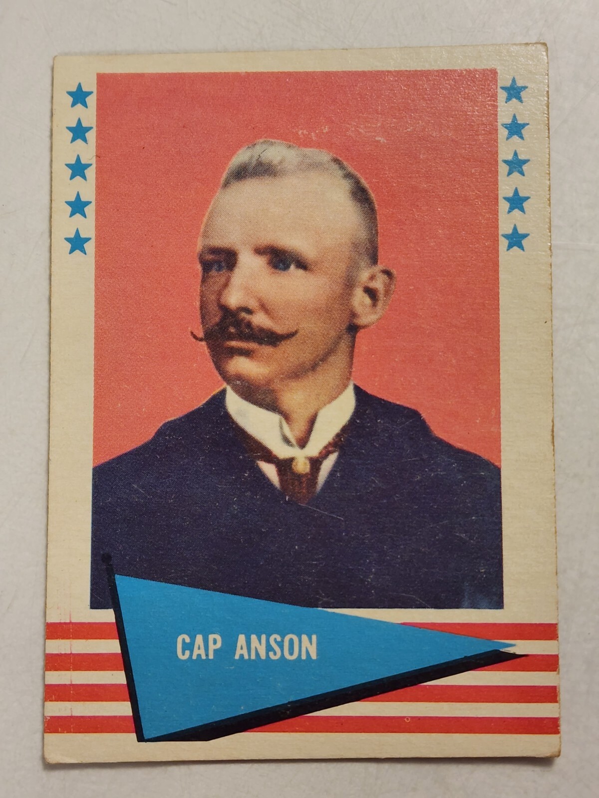 1961 FLEER BASEBALL CAP ANSON CARD #4 CHICACO WHITE SOX BASEBALL CARD ...