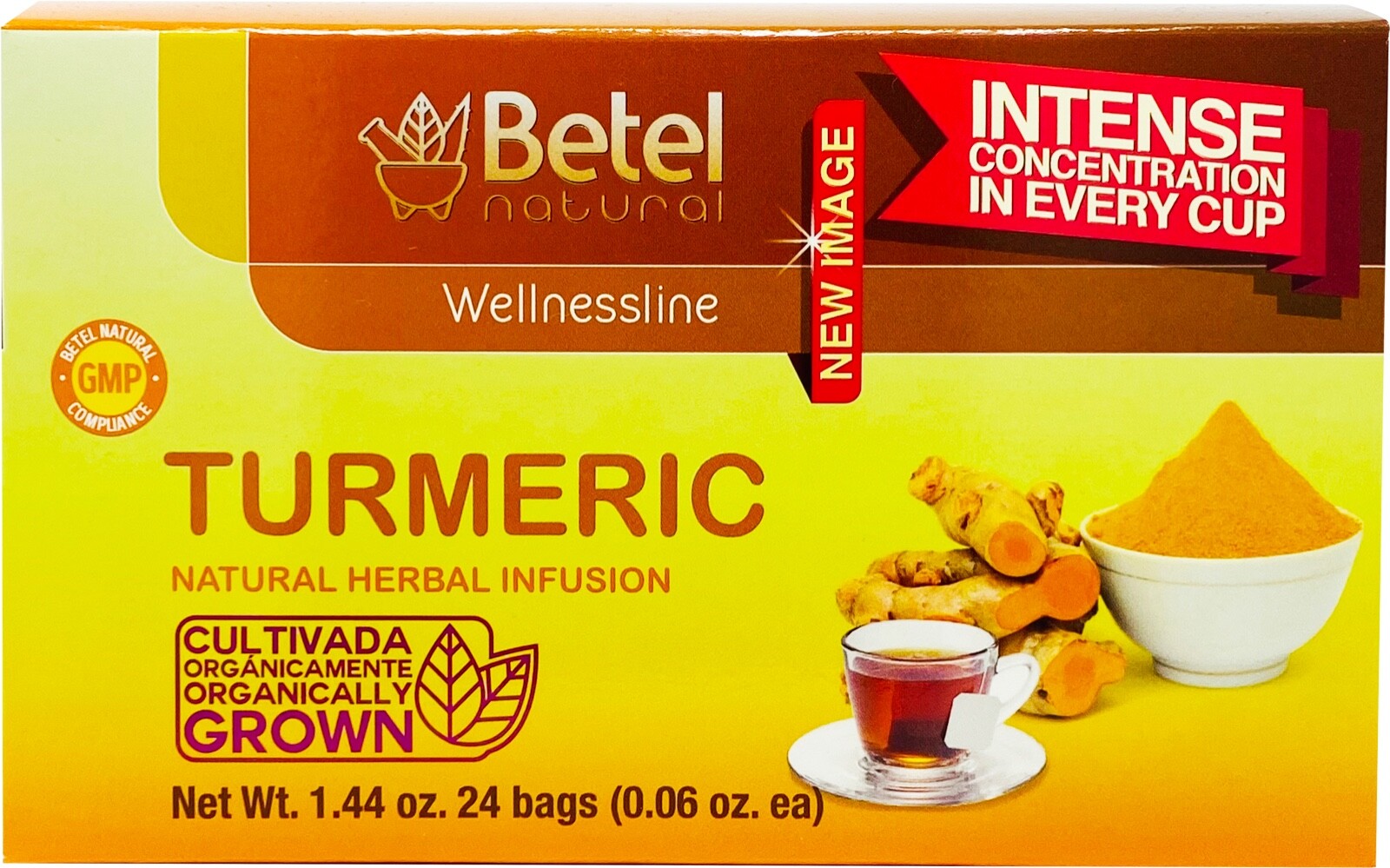 Curcuma Turmeric Tea by Betel Natural - Powerful Source of Curcumin ...