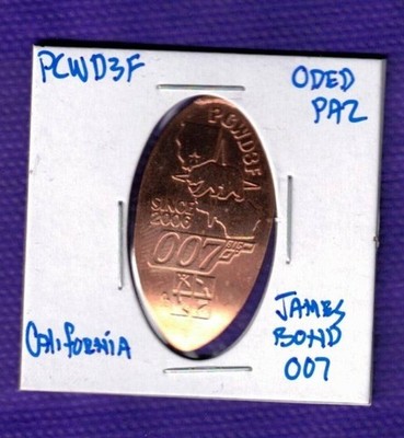 JAMES BOND 007 California PCWD3F Elongated Pressed Copper Penny | eBay