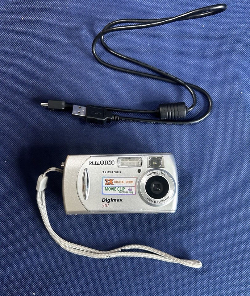 Samsung Digimax 301 Silver Digital Camera Vintage Y2K 3.2 MP Digital ...