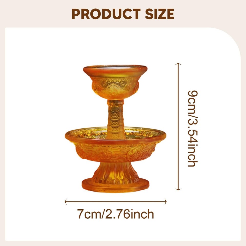 Glass Buddha Water Offering Cup Blessing Cup Altar Bowl | eBay UK