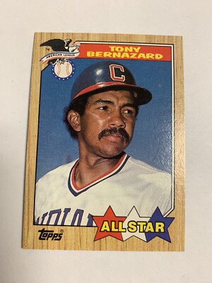 1987 Topps All Star Tony Bernazard Cleveland Indians | eBay