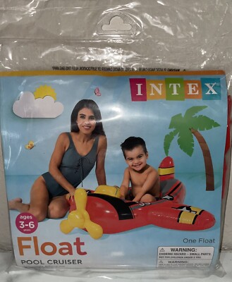 INTEX Pool Cruiser Inflatable Air Plane Pool Float Toy, Summer Water ...