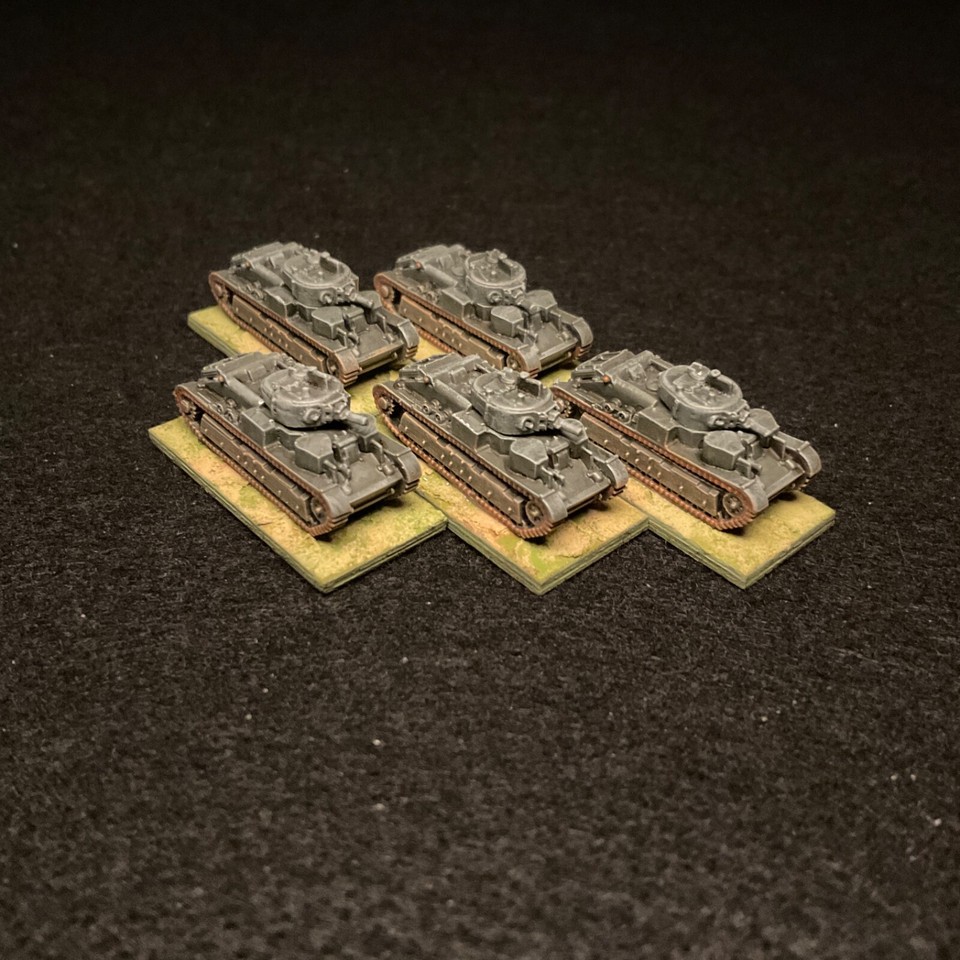 5x PAINTED GHQ 6mm 1/285 Micro Armour Russian T-28 TANKS • 06HP-250006 ...