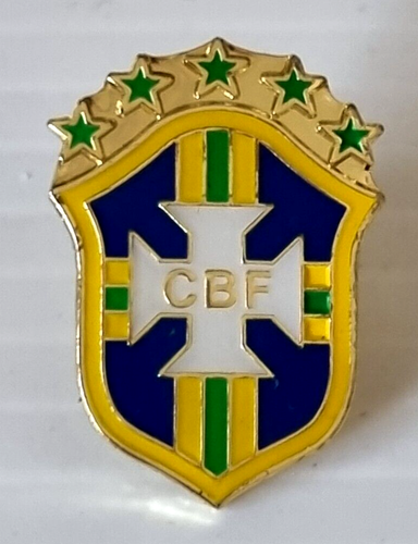 CBF Brazil National Football Team Souvenir Metal Enamel Lapel Pin Badge ...