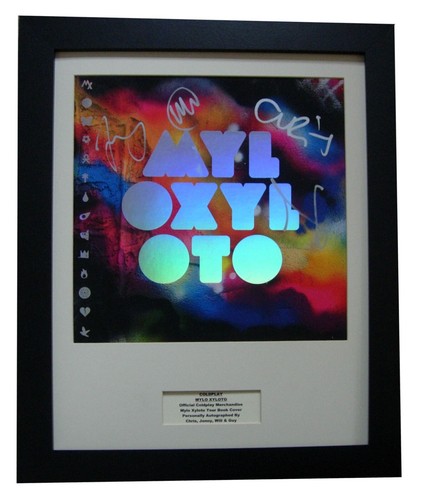COLDPLAY+SIGNED+COMPLETE PROOF+FRAMED+MYLO XYLOTO=100% GENUINE+FAST ...