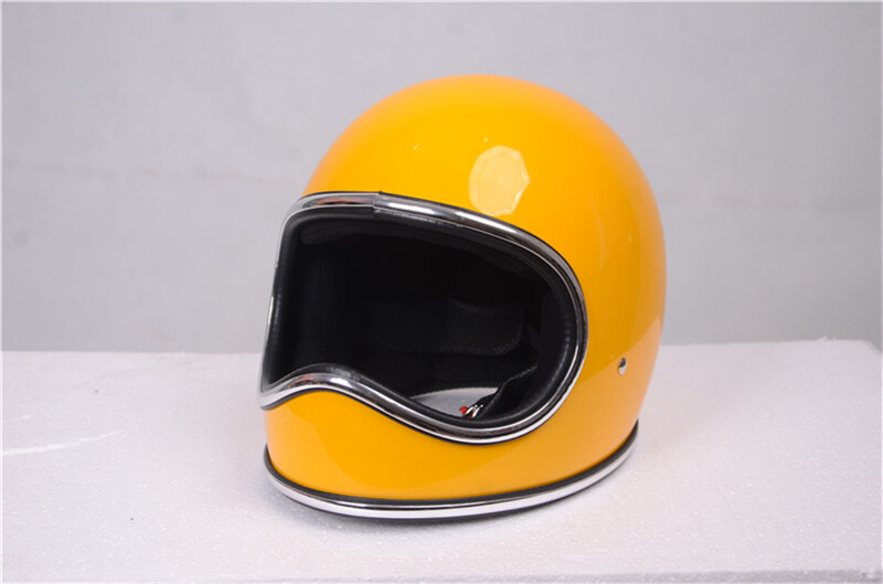 Full Face Motorcycle Helmet Retro Style Rider Small Helmet with Shield ...