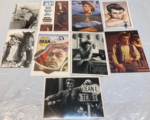 JAMES DEAN Lot of 9 Vintage Postcards/Photo Cards, Unused VG+ Condition ...