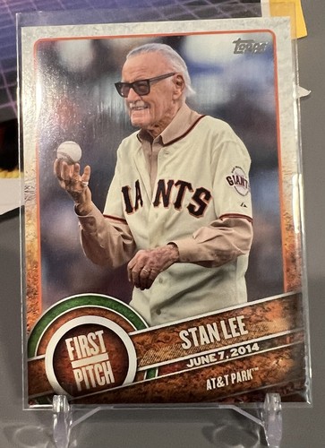 STAN LEE Marvel Comics 2015 Topps FIRST PITCH Baseball Card GIANTS ...
