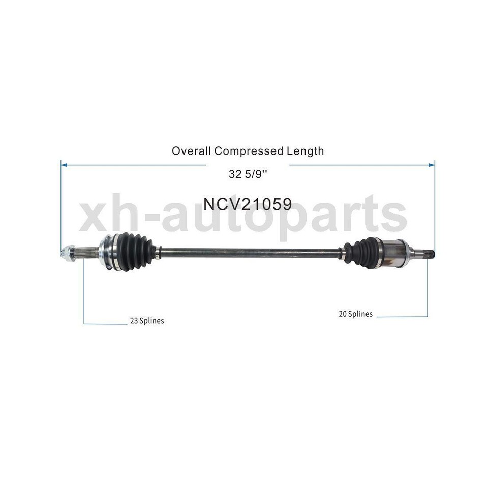 Fits 2013~2015 Acura RDX 2X Rear Left Rear Right GSP CV Axle Assembly ...