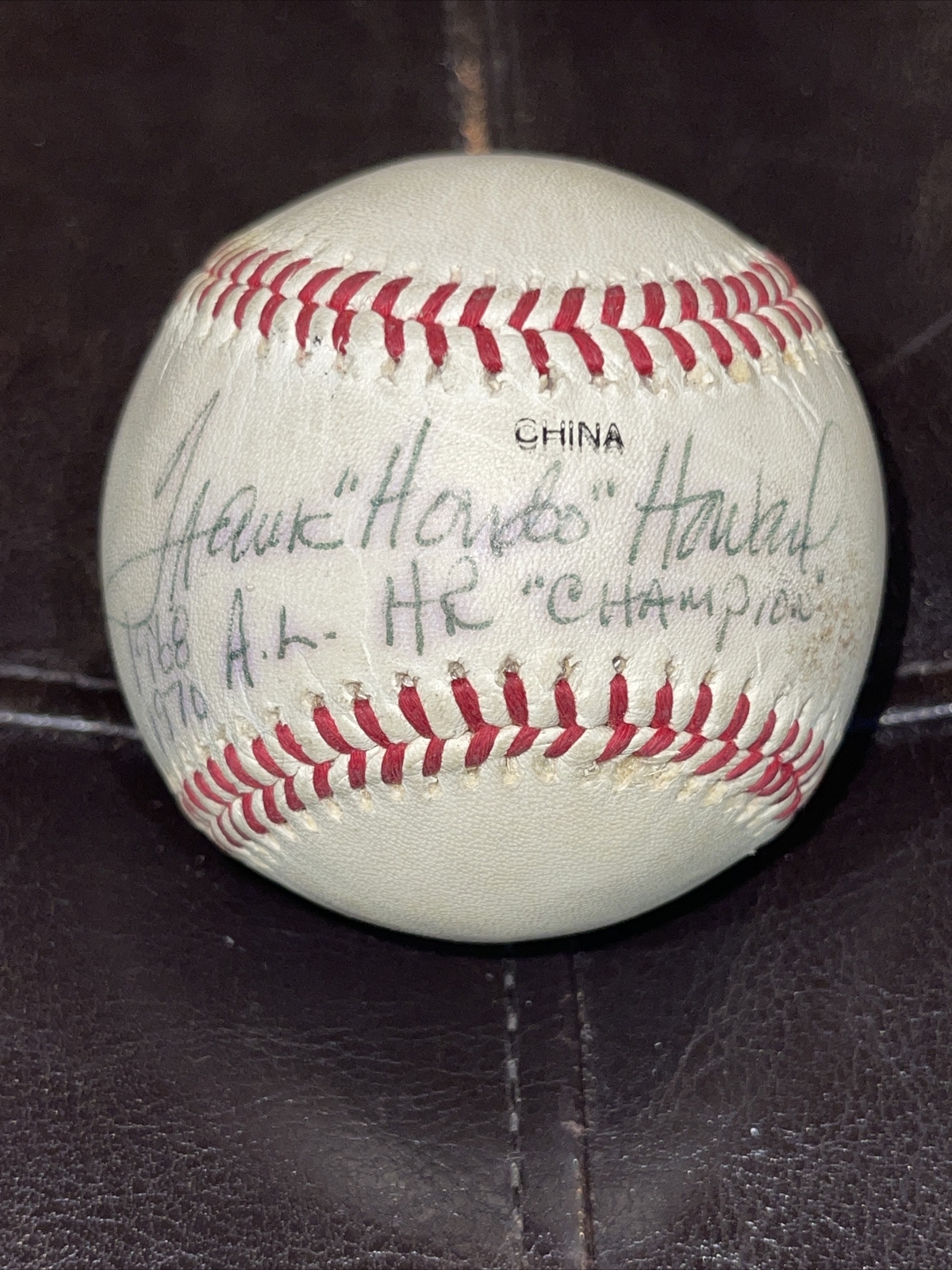 Frank “Hondo” Howard Autographed Signed League Baseball 1968 1970 AL HR ...