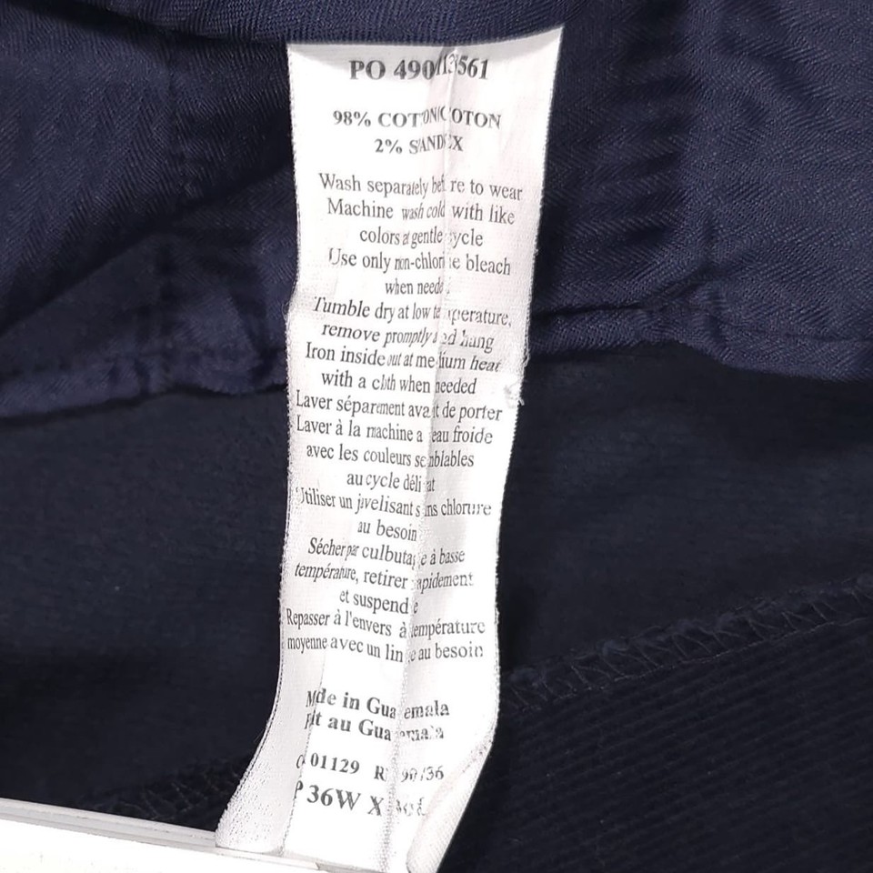 LAUREN RALPH LAUREN Corduroy Pants Navy Marrow Wale Men’s Size 36x30 | eBay