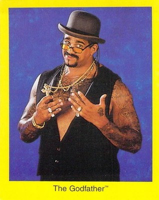 WWF Trading Card THE GODFATHER Yellow Border 1998 Attitude Era ...
