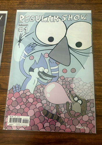 Regular Show #1 Cover E signed by Allison Strejlau Kaboom 1st print ...