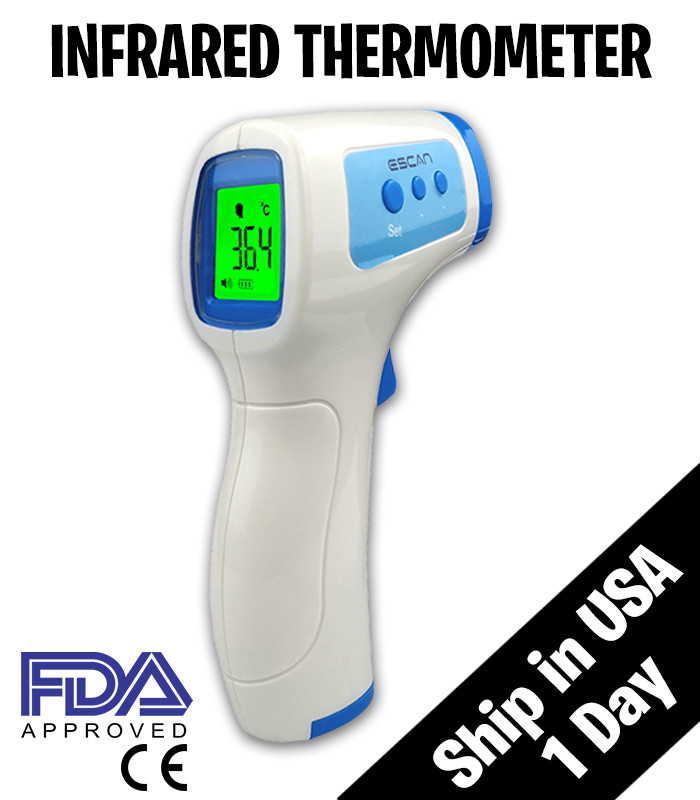 NON-CONTACT Thermometer Body Forehead IR Infrared Digital Thermometer ...