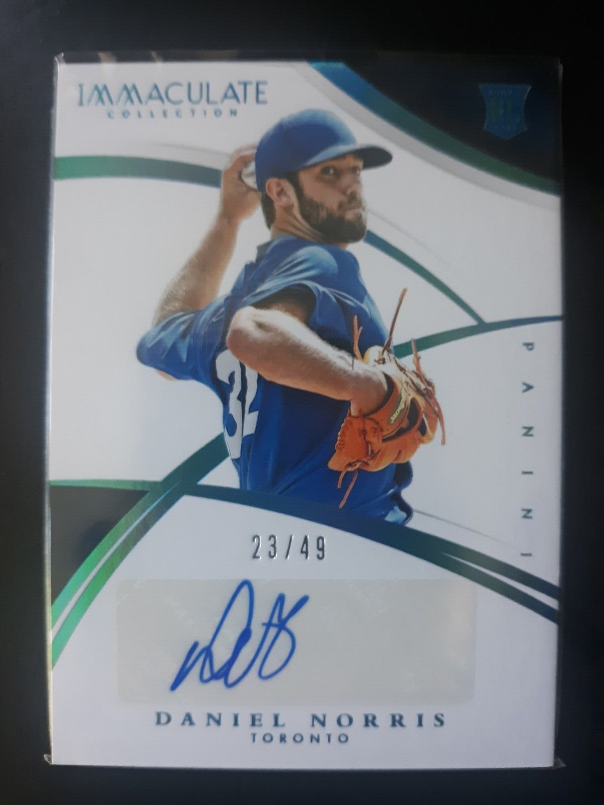 Daniel Norris Tigers 2015 Immaculate Collection #133 Autographed Rookie ...