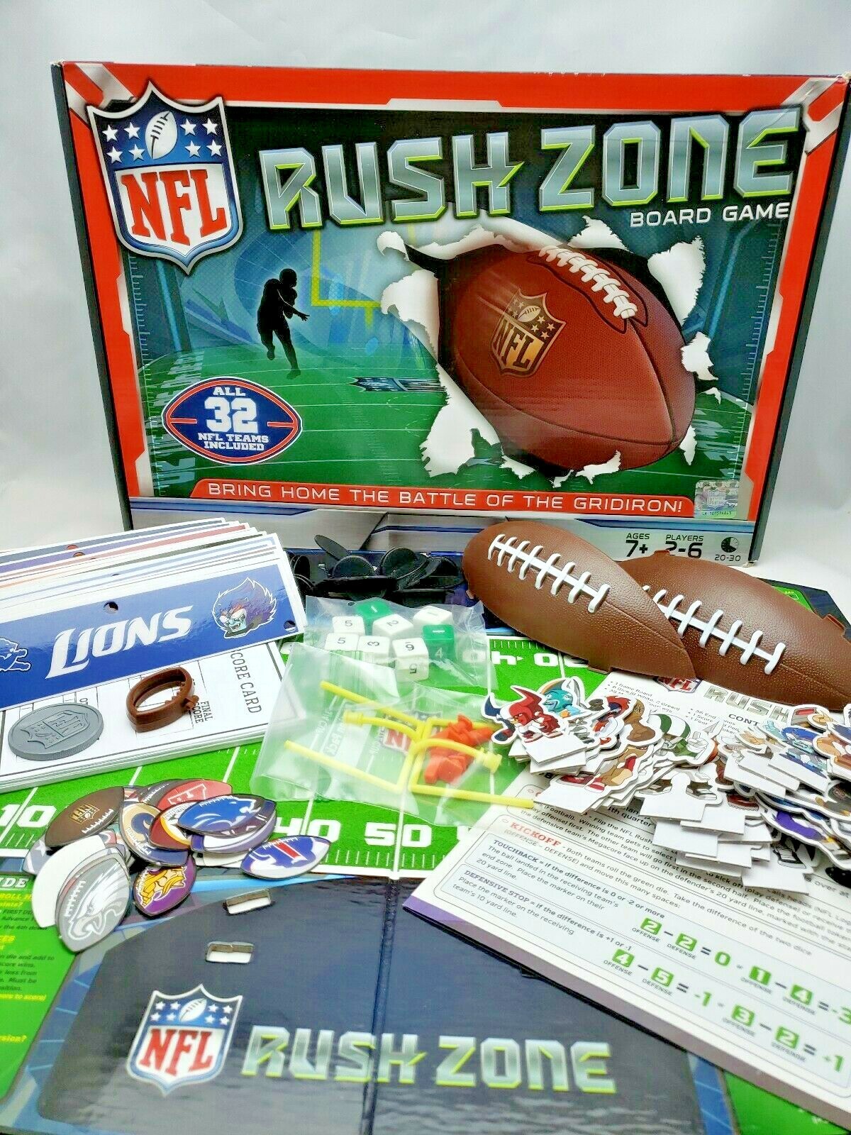 NFL Rush Zone Board Game Toy Island 2013 Football Family Fun Game Fans ...