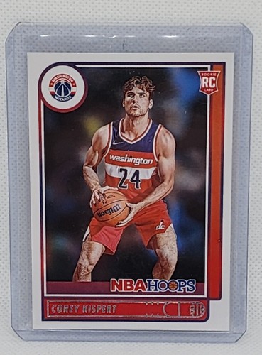 2021-22 Panini NBA Hoops #212 Corey Kispert Rookie Card RC Washington ...