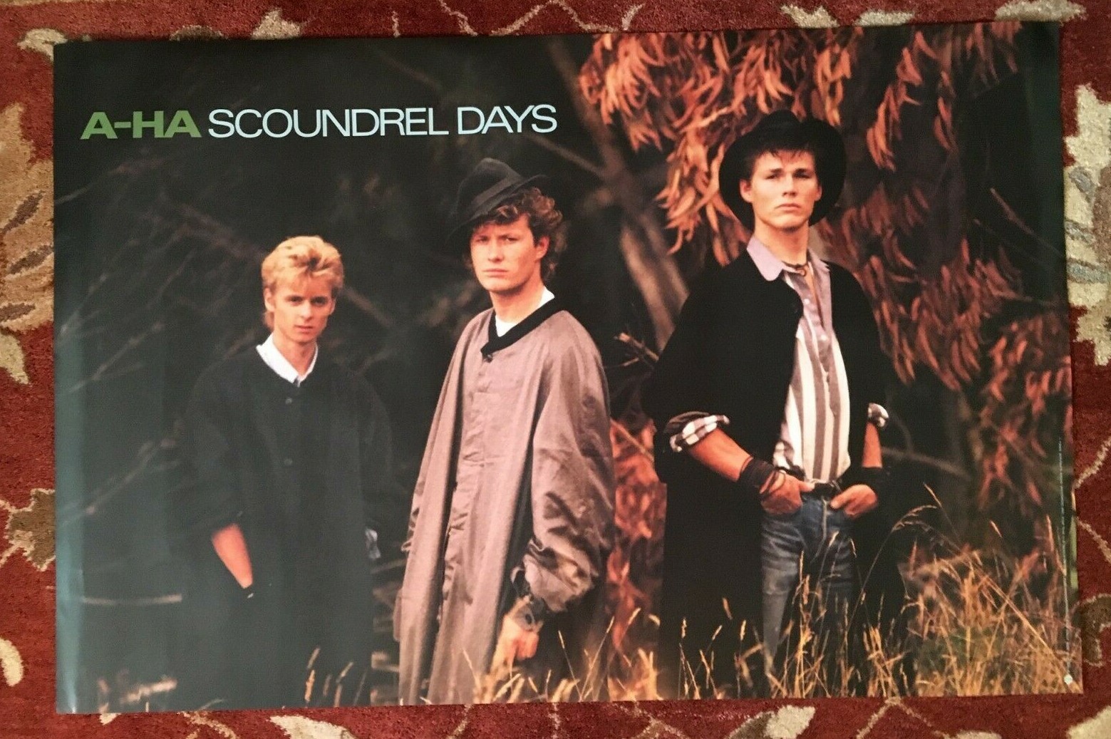 A-HA Scoundrel Days rare original promo poster from 1986 | eBay