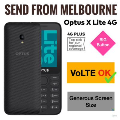 NEW Optus X Lite 4G VoLTE OK Senior Mobile Phone Large Big Button ...