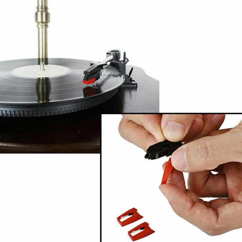 5PCS Replaced Aluminum Record Player Needle Stylus for Turntable Repair ...