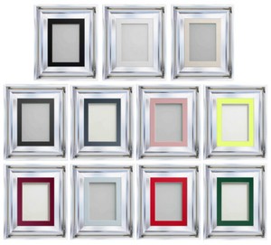 Frame Company Theodore Range Shiny Chrome Silver Picture Photo Frames ...