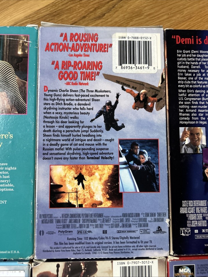 Vintage VHS Lot of 9 Pulp Fiction Striptease Purple Rain Smokey Bandit Blues Bro | eBay