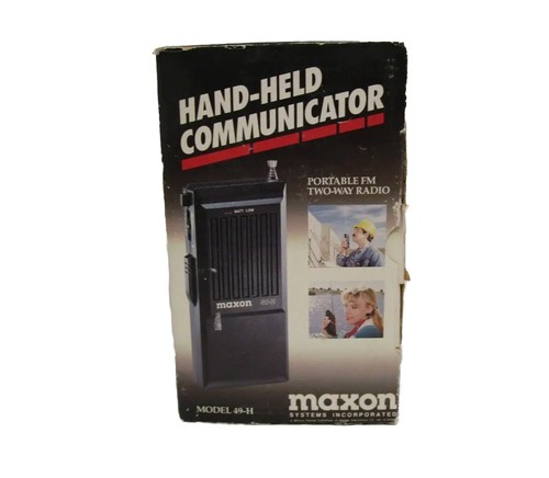 Maxon Hand Held Communicator 49-H Portable FM Two-way Radio | eBay