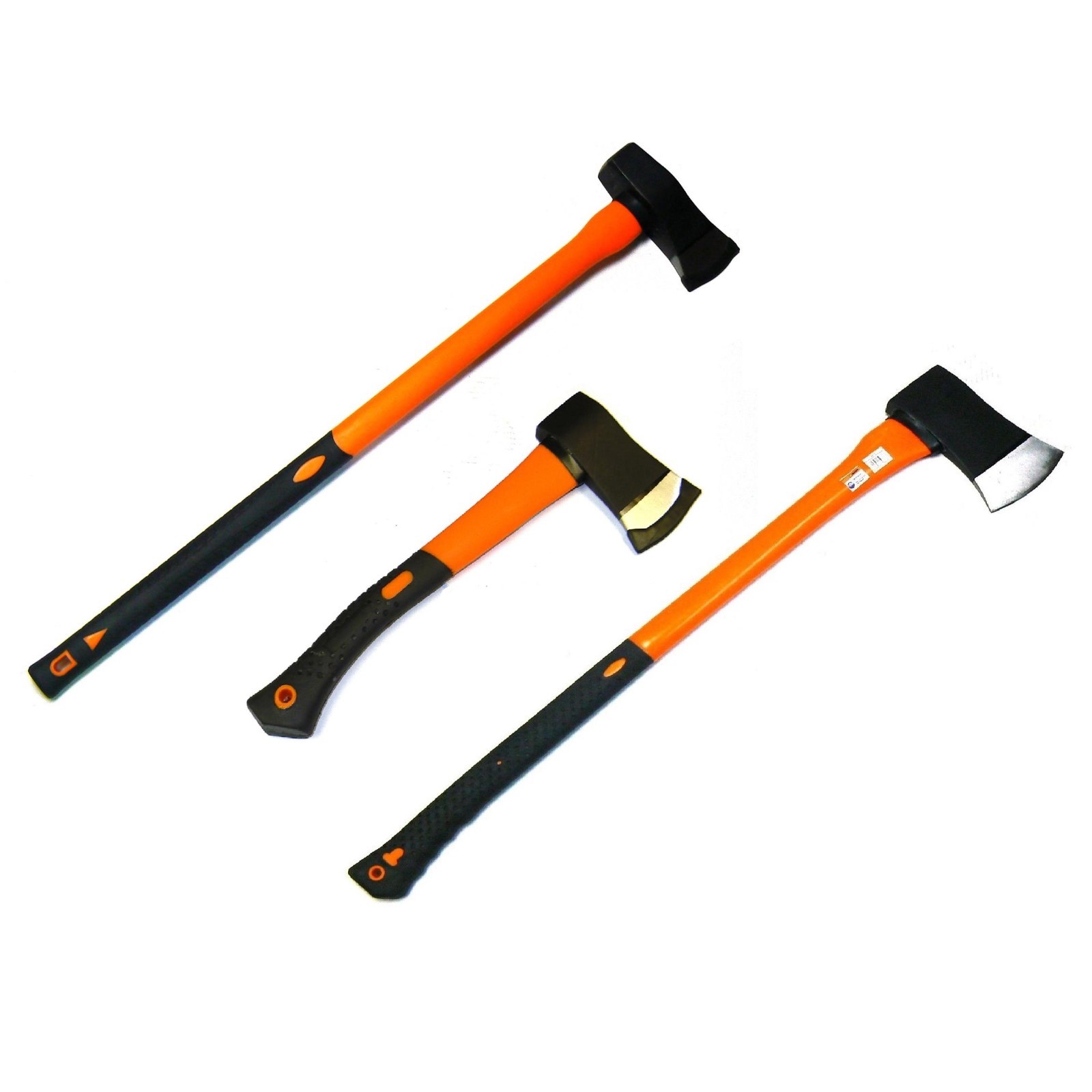 1 Set Of 3 Axes 1 X 5 Lb Log Splitting Axe 1 X 6lb Maul 1 Hand Axe