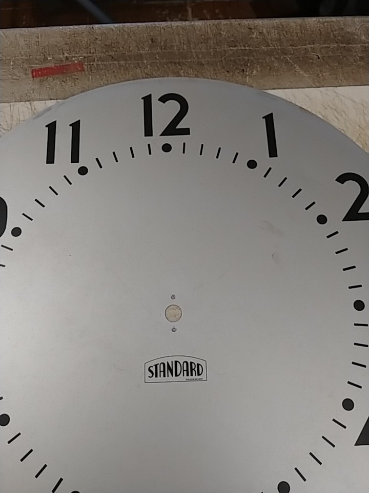 LARGE STANDARD ELECTRIC TIME CLOCK DIAL 16 1/2 INCHES | eBay