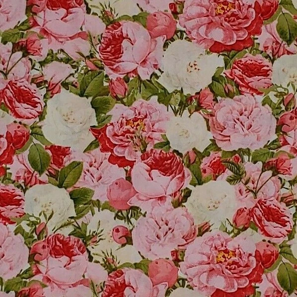 Cabbage Roses Fabric