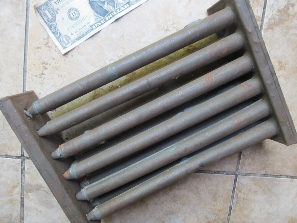 RARE Early LG. Handmade 12 TUBE COLONIAL 1790 Tin Candle Mold ...