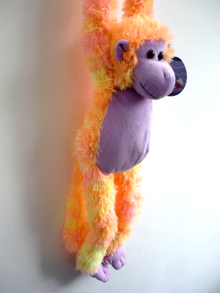 CRAZY MONKEY Hugging Hanging Rip Tape Hands Soft Plush Toy Whistles ...