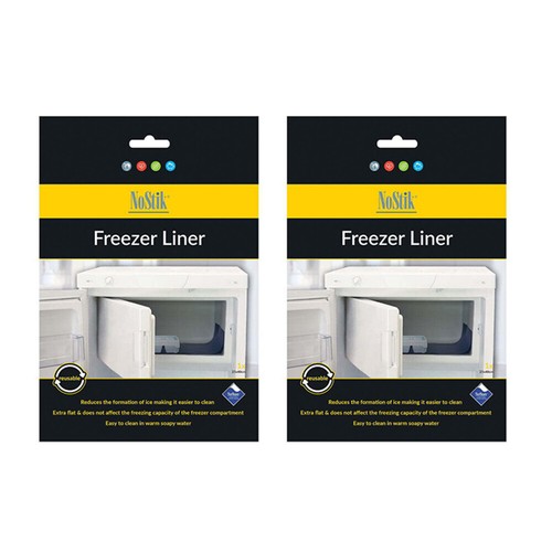 2x Nostik Reusable 25x40cm Freezer Liner Rectangle Waterproof Fridge ...