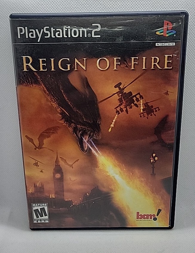 Reign of Fire PS2 2002 Action Dragon Combat BAM! Entertainment T Teen ...