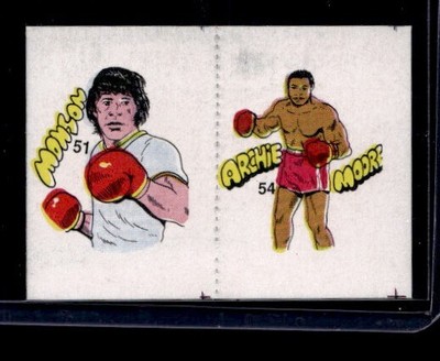 #6760 CARLOS MONZON, ARCHIE MOORE Rare 1985 Cromos De Boxeo Boxing Card ...