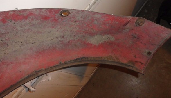 MG TD Rear Left Fender- Rustfree Redone- Great One To Work With | eBay