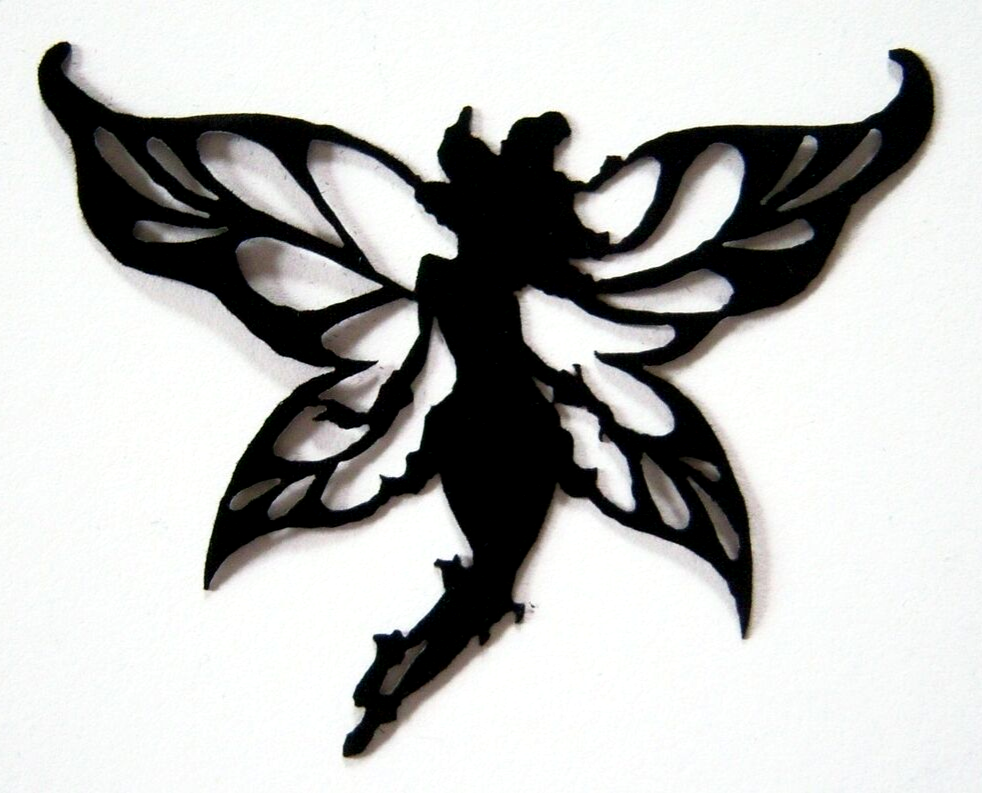 Wright's Disney Black Shadow Tinkerbell 2 1/4" x 3" Applique wp-282b | eBay
