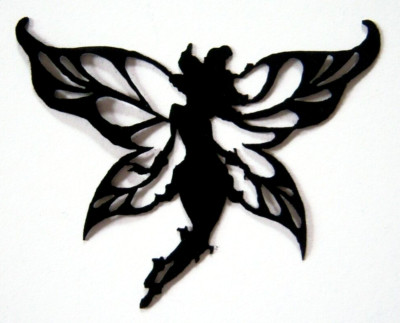 Wright's Disney Black Shadow Tinkerbell 2 1/4" x 3" Applique wp-282b | eBay